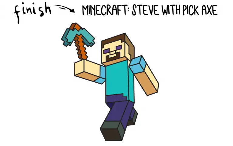 drawing-minecraft-s-steve-with-his-axe-step-by-step-for-kids