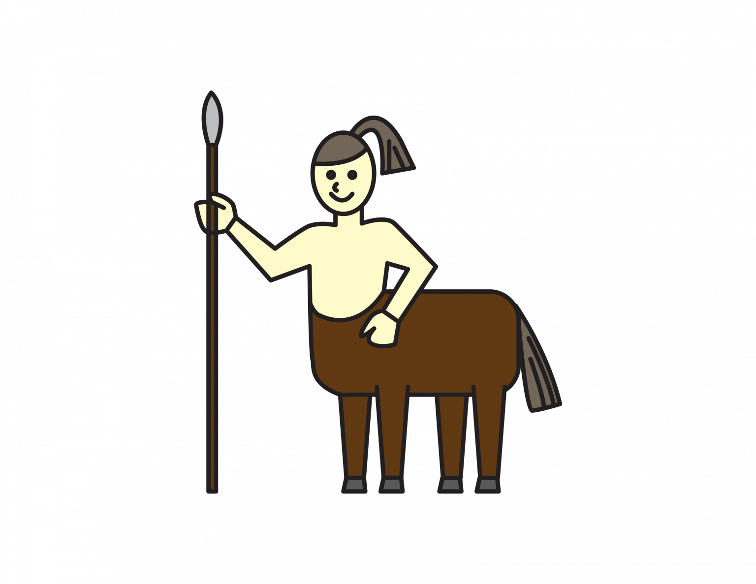 How To Draw an Easy Cartoon Centaur Creature (Easy for Kiddos ...