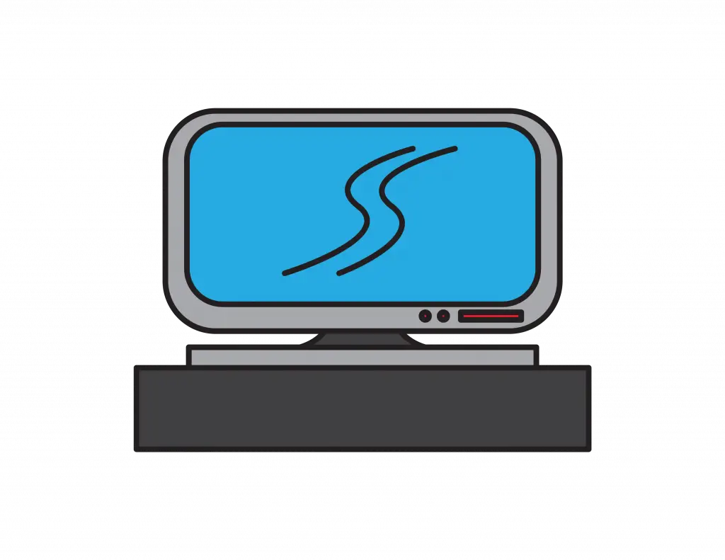 How To Draw a Large Flat Screen TV With Stand (Super Easy!) - Rainbow ...
