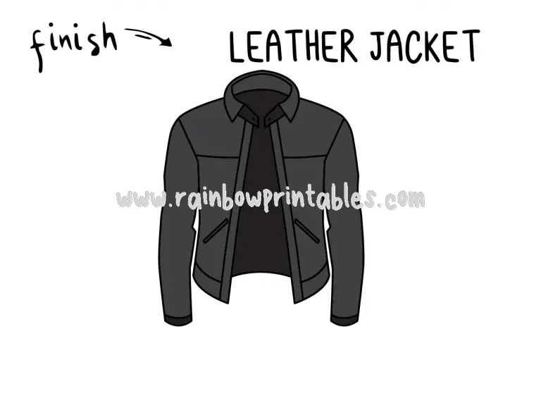 How To Draw a Cool Leather Jacket (Motorcycle Jacket) Art Tutorial for ...