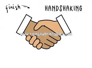How To Draw a Handshake - Simple & Easy Step By Step Art Guide ...