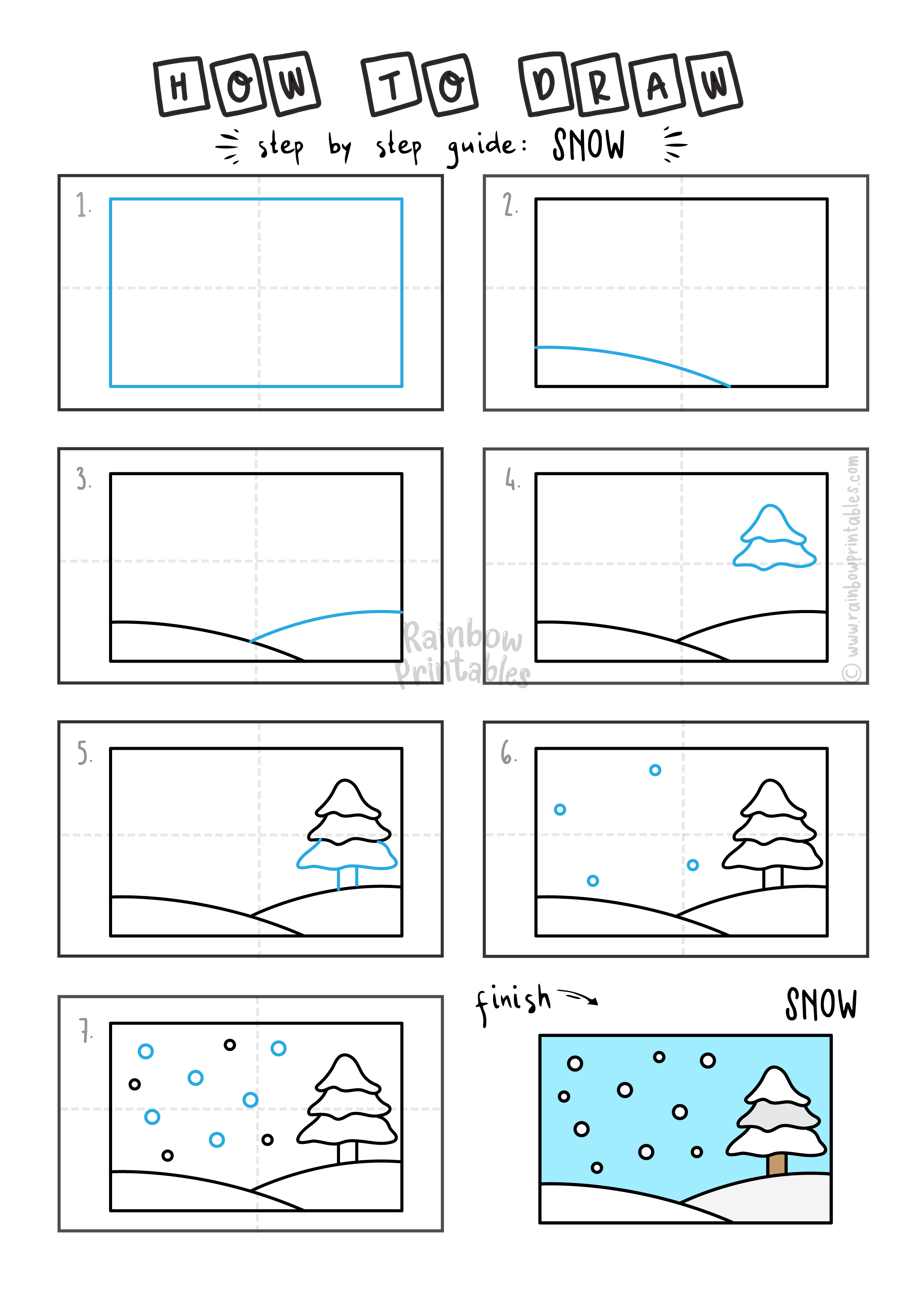 How To Draw A Winter Landscape Step By Step Easy How To Draw A Winter How To Draw A Winter Landscape Step By Step Easy How To Draw A Winter